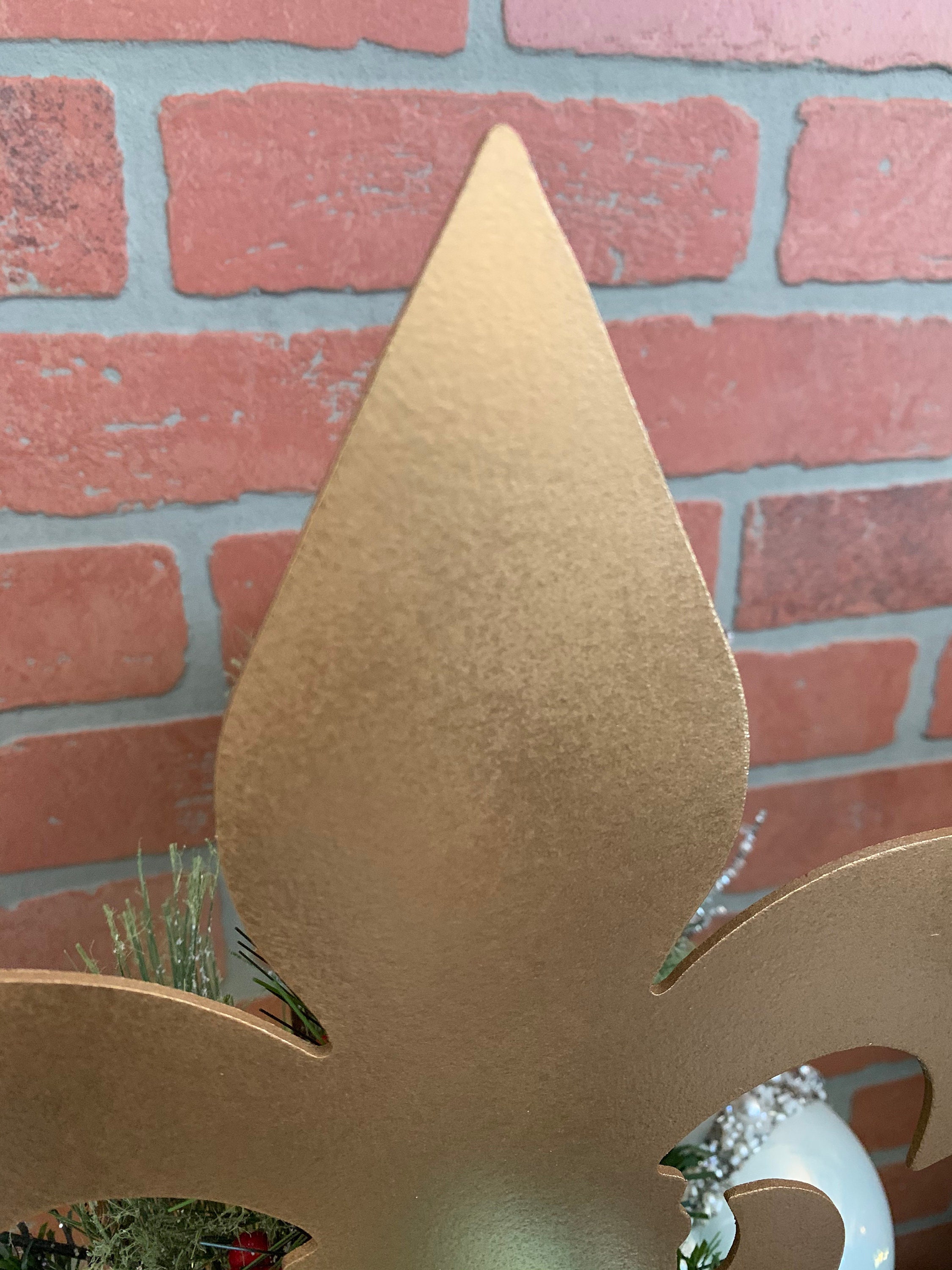 Fleur De Lis, Handmade, Gold, Silver or Purple, Tree Topper, Wall Art ...