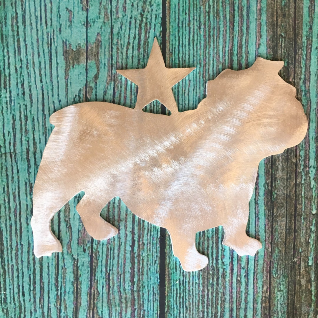 English Bulldog, Adorable Dog Christmas Tree Topper, Holiday Decoration ...