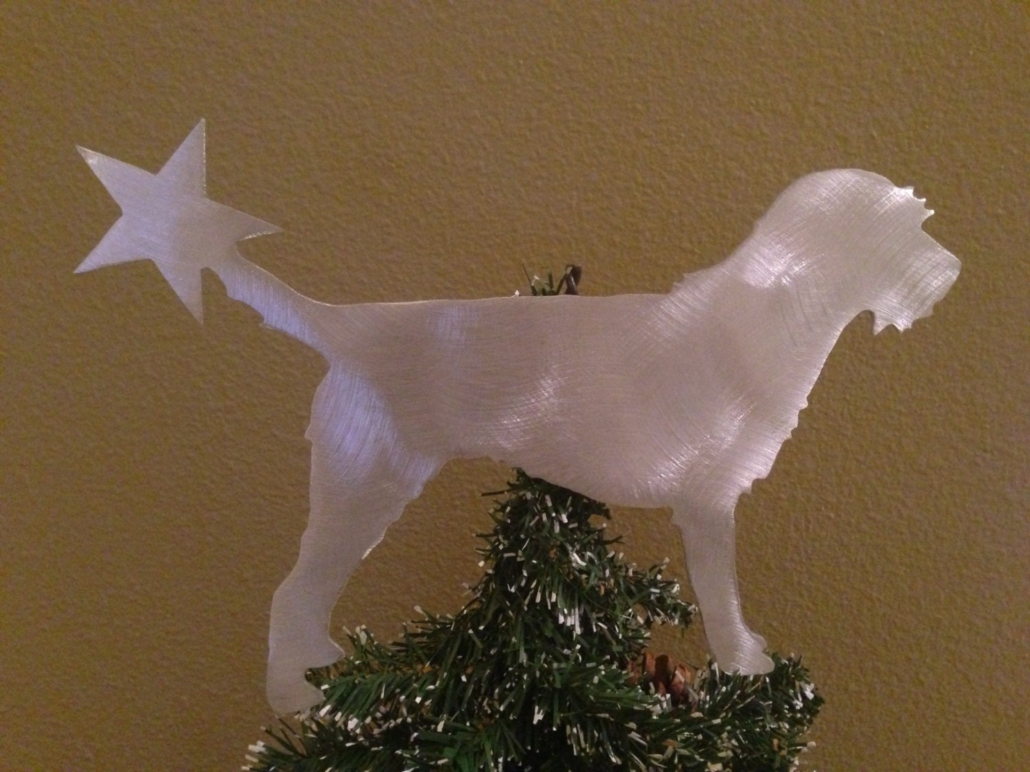 Border Terrier Dog Christmas Tree Topper Wreath Decoration - Etsy