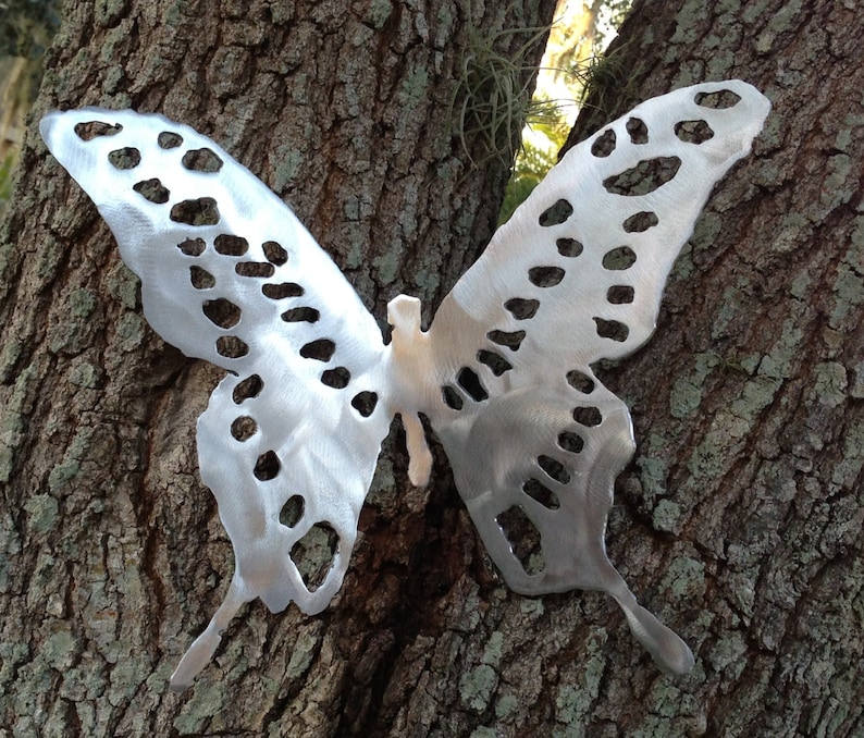 Metal BUTTERFLY 3-Dimensional or Flat Aluminum Hand Cut | Etsy