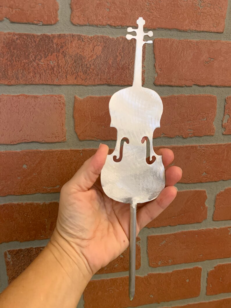 Violin, Metal Plant Stake, Gift for Musician, Musical Instruments ...