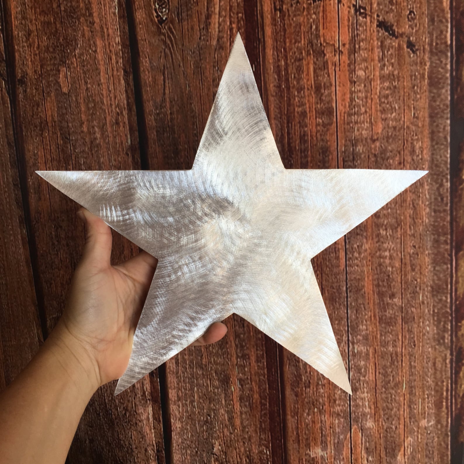 Star, Handcrafted Simple, Silver, Winter Wonderland, Metal Tree Topper ...