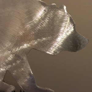 Bear Handcrafted Metal Christmas Tree Topper, Holiday Decoration, Wall ...