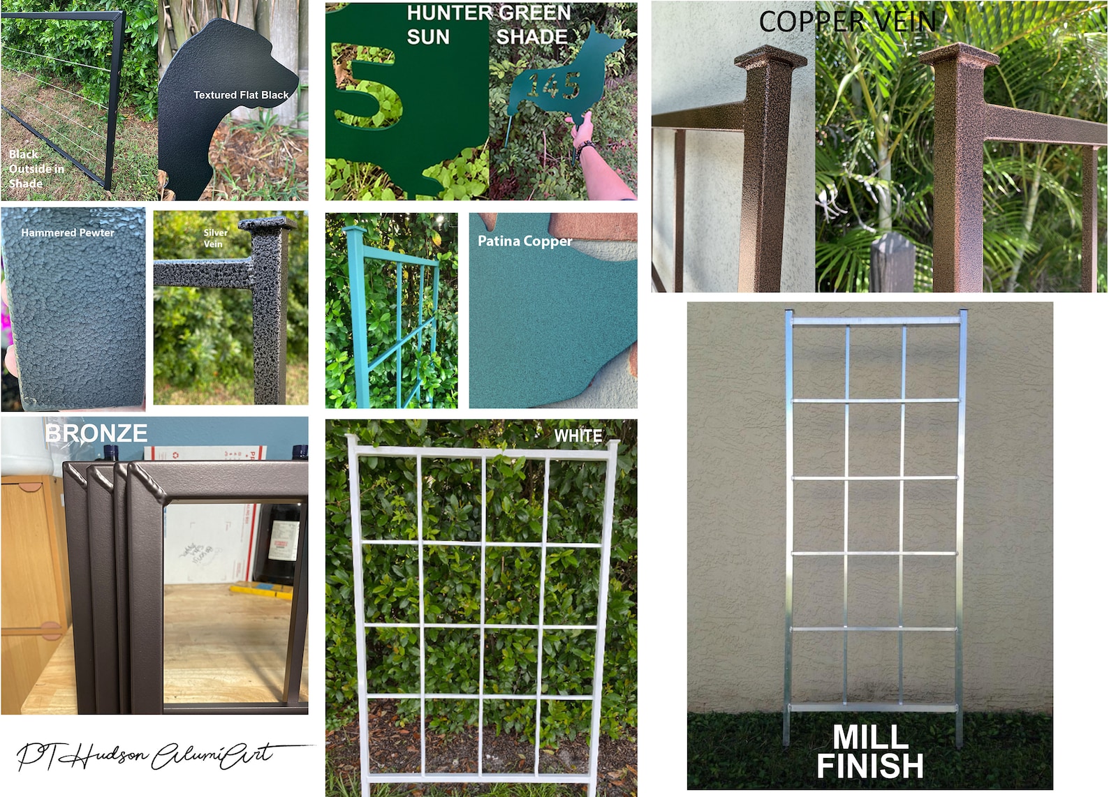 Horizontal Trellis, Stainless Steel Wire, Modern, Metal, Wall Mount or ...