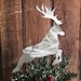 Stag Charm Silver Magical Handcrafted Metal Tree Topper - Etsy