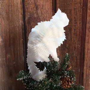 Kitty Kitty Fluffy Cat Christmas Tree Topper Wreath - Etsy