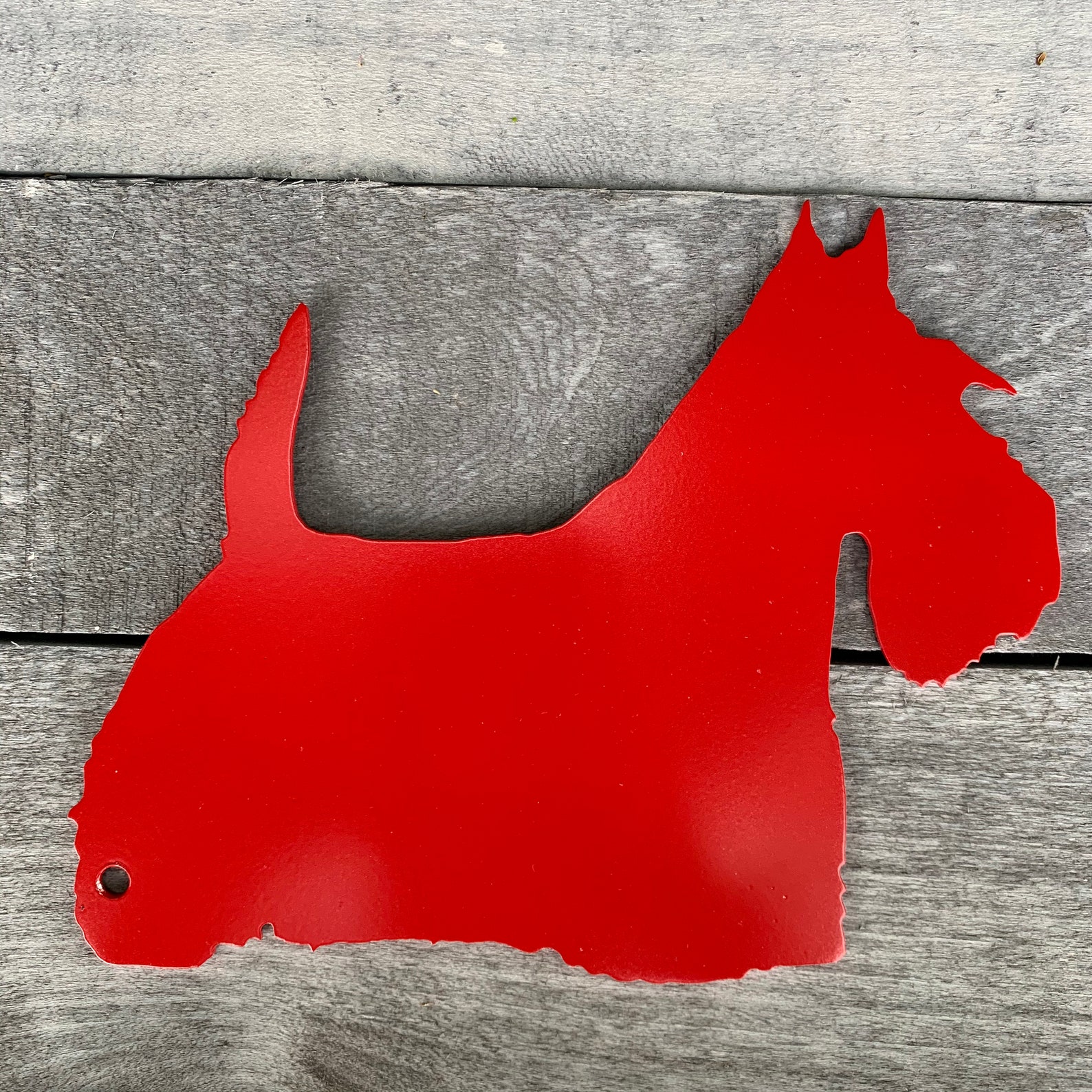 Red Metal Scottish Terrier Mailbox Flag, Scottie, Dog, Will Not Rust ...