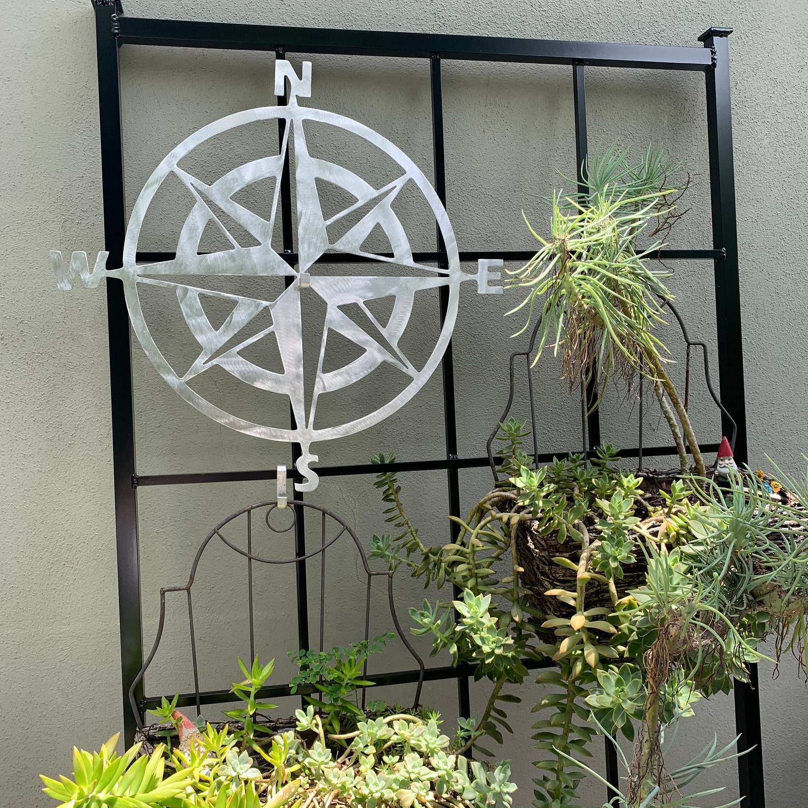 Metal Compass Rose wall art multiple colors available | Etsy
