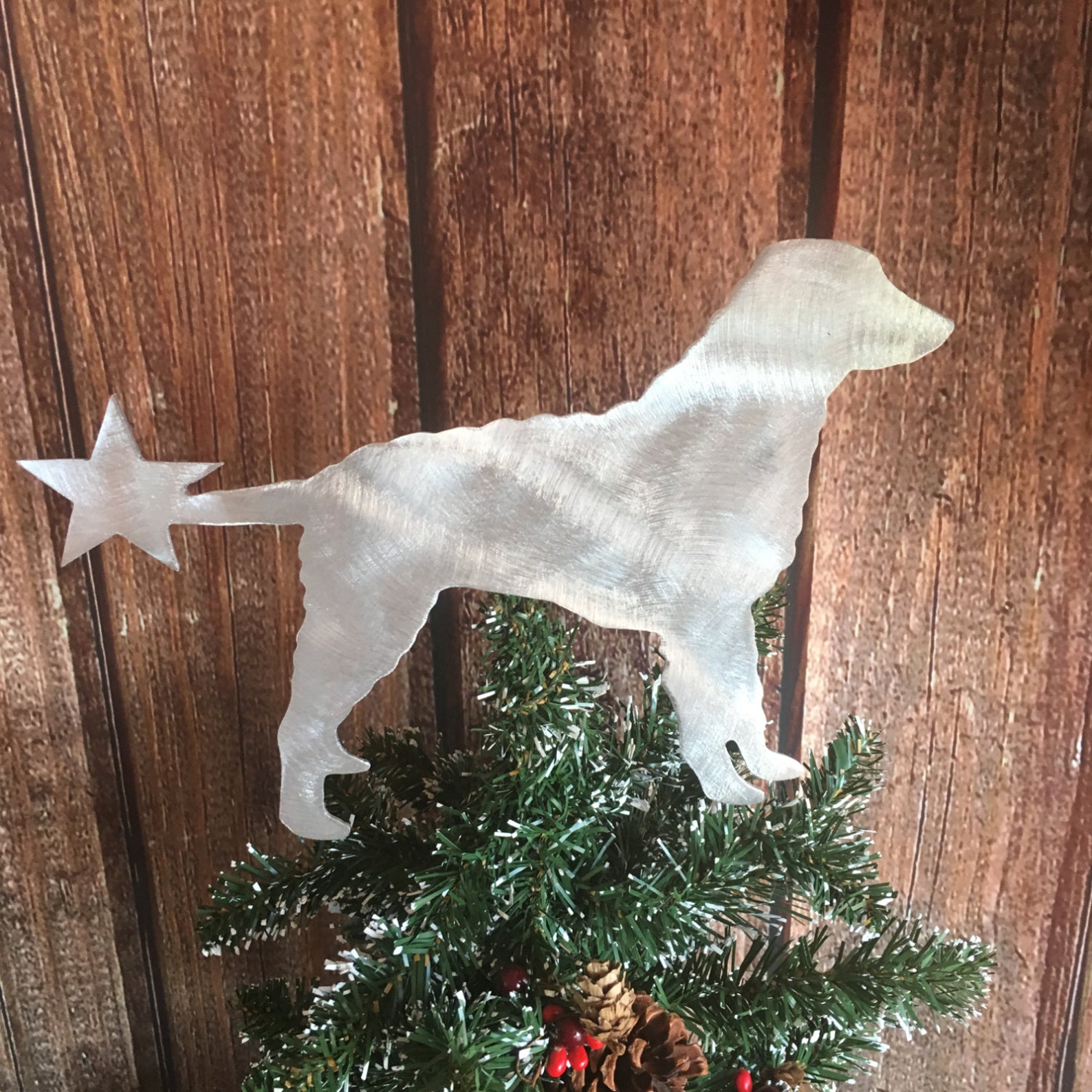 Curly Coated Retriever Dog Christmas Tree Topper Wall - Etsy