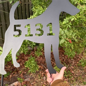 Metal Sign Smooth Fox Terrier, Dog Silhouette, Personalized House ...