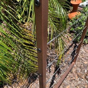 Clean and Modern Trellis, Metal Frame, Stainless Steel Wire, Wall Mount ...