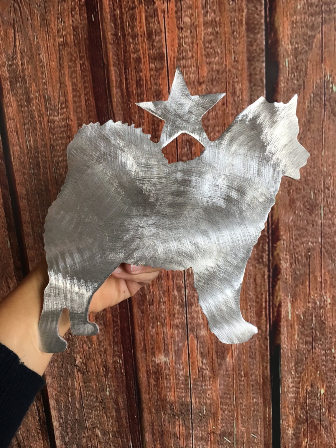 Alaskan Malamute Metal Dog Tree Topper Holiday Wreath | Etsy