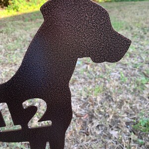 Great Dane, Unique and Beautiful House Number Sign, Dog Silhouette ...