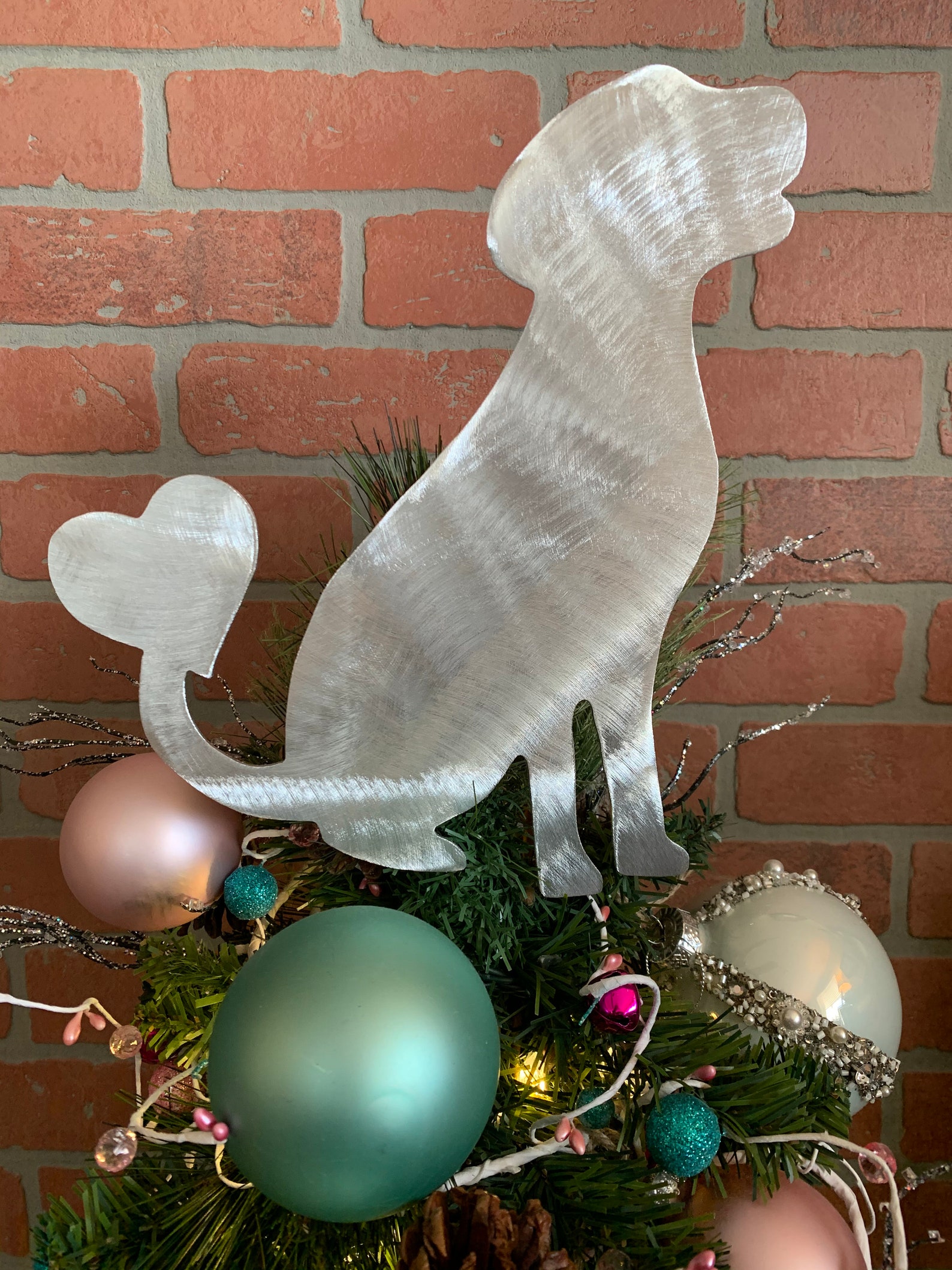 I Heart Labs Labrador Retriever With Heart Dog Tree Topper - Etsy