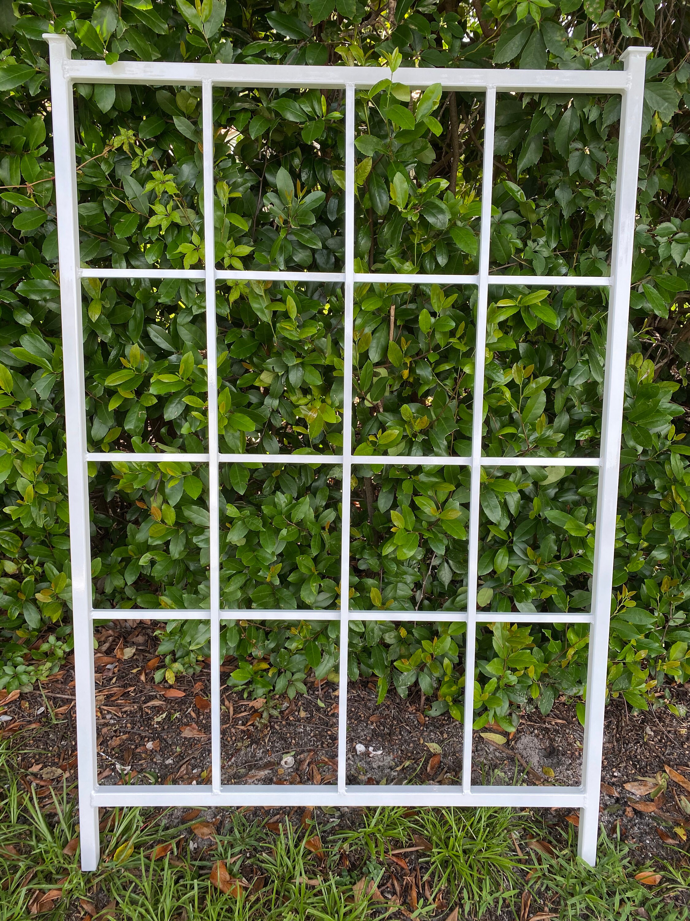 Classic Metal Garden Trellis, Plant Trellis, All Aluminum, Handmade, 54 ...