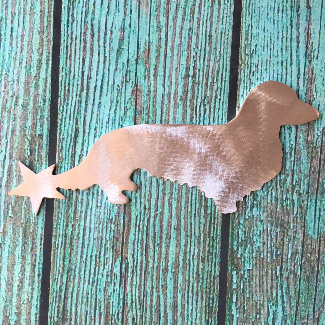 Dachshund, Long Haired, Weiner Dog, Christmas Tree Topper, Wall Hanging ...
