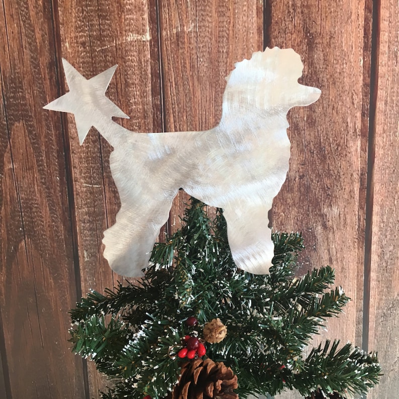 Poodle Standard Poodle Miniature Dog Tree Topper | Etsy