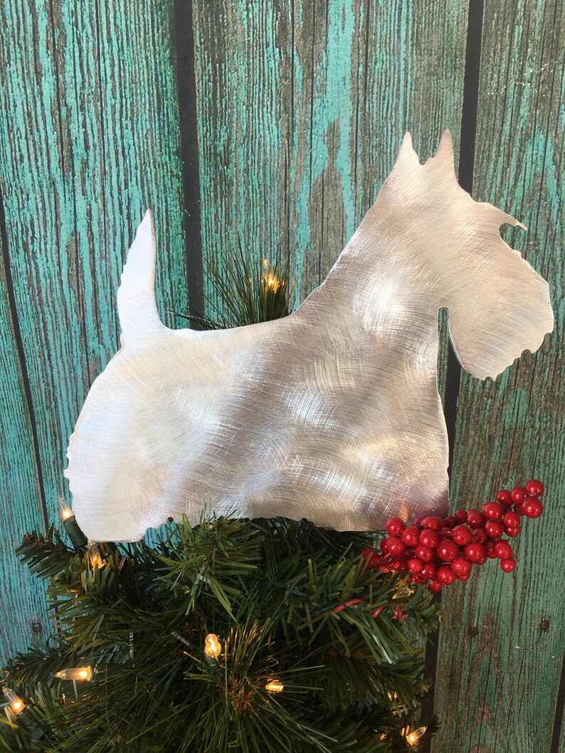 Scottish Terrier Scottie Dog Christmas Tree Topper Yard - Etsy