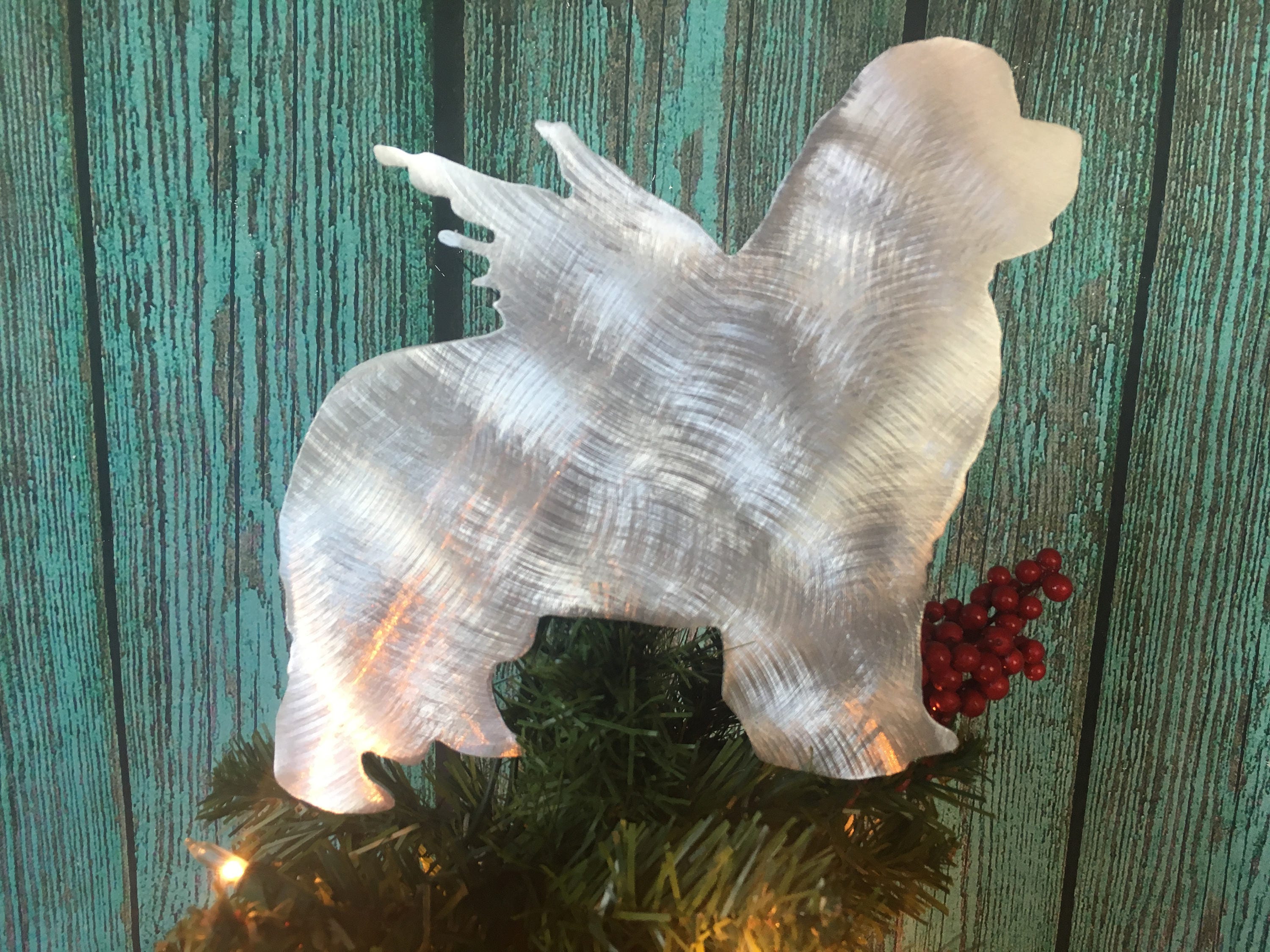 Newfoundland Angel Dog Christmas Tree Topper Holiday - Etsy