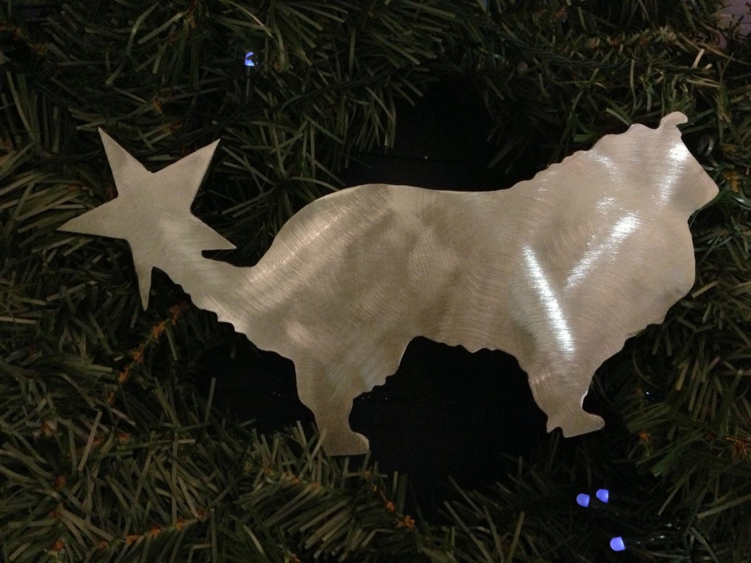 Collie Dog Christmas Tree Topper Holiday Decoration | Etsy