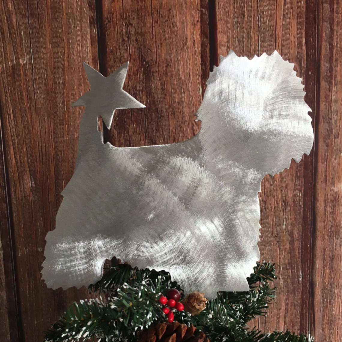 West Highland Terrier Westie Dog Christmas Tree Topper - Etsy