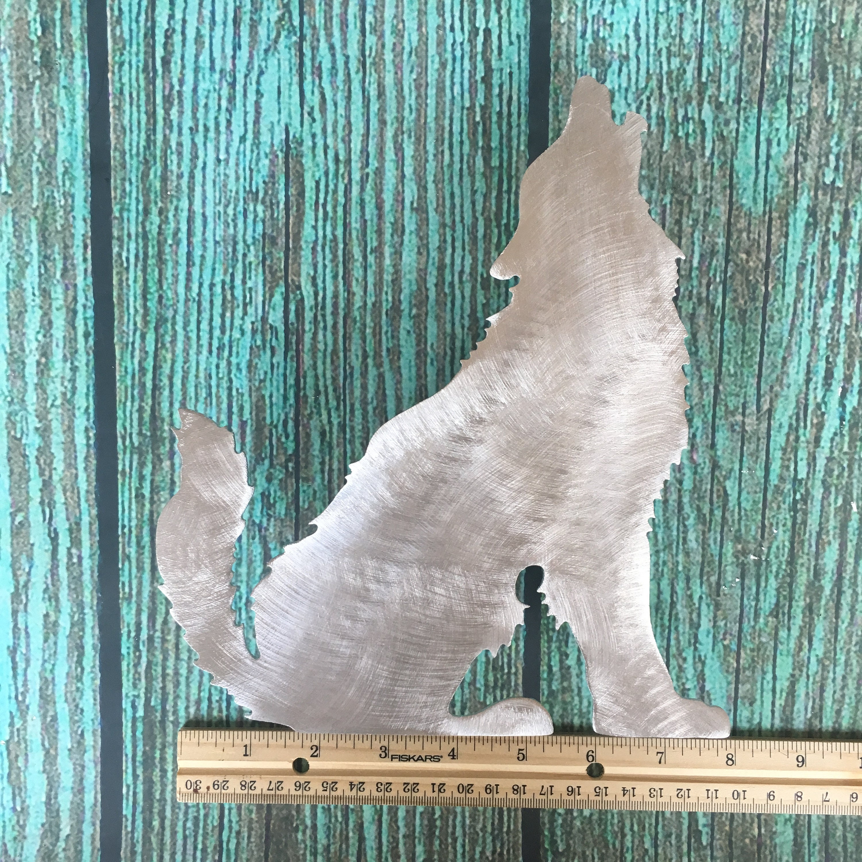 Metal Wolf Tree Topper Yard Stake Shelf Art or Wall | Etsy