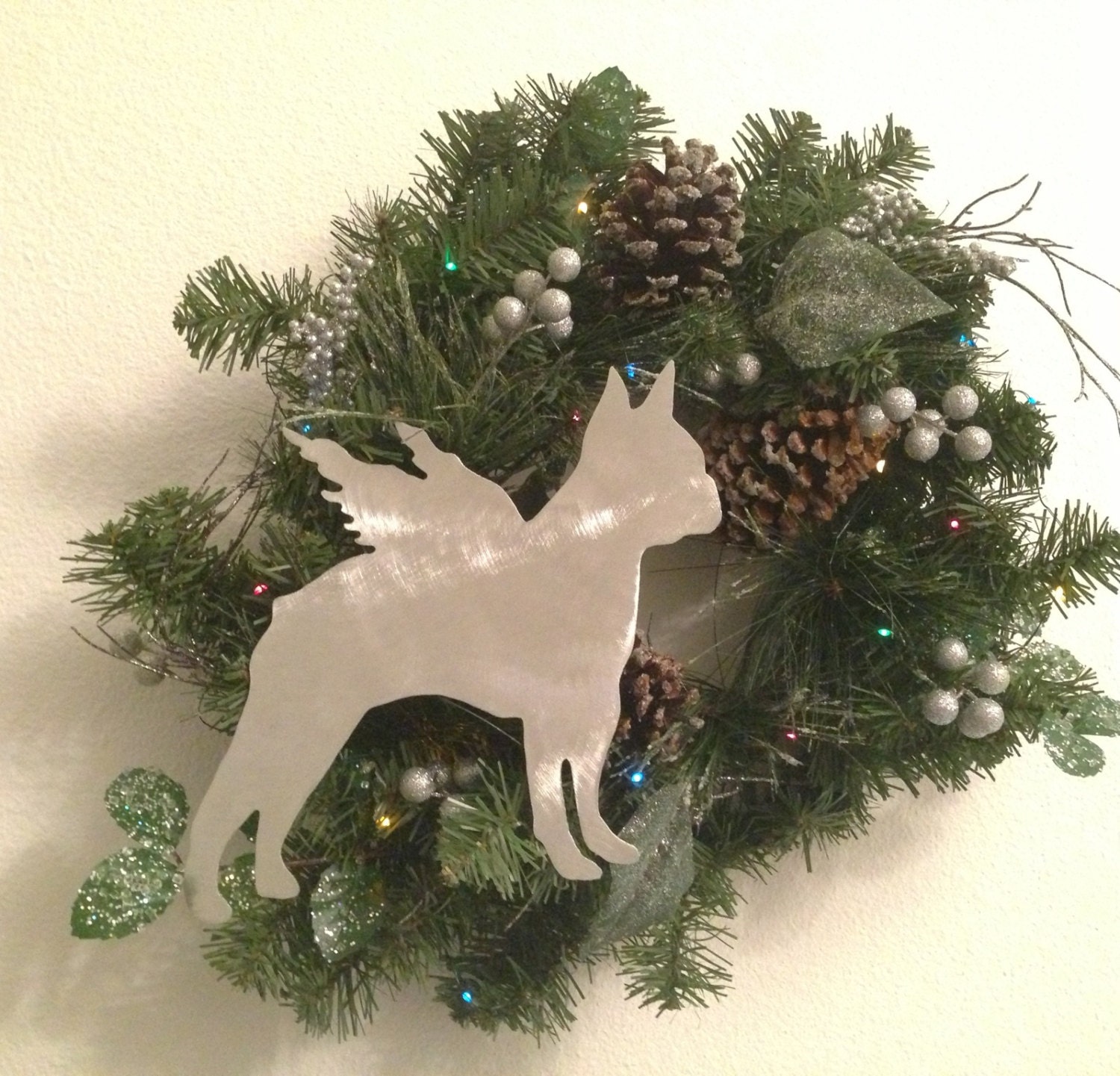 Boston Terrier Angel Dog Tree Topper Christmas Holiday - Etsy