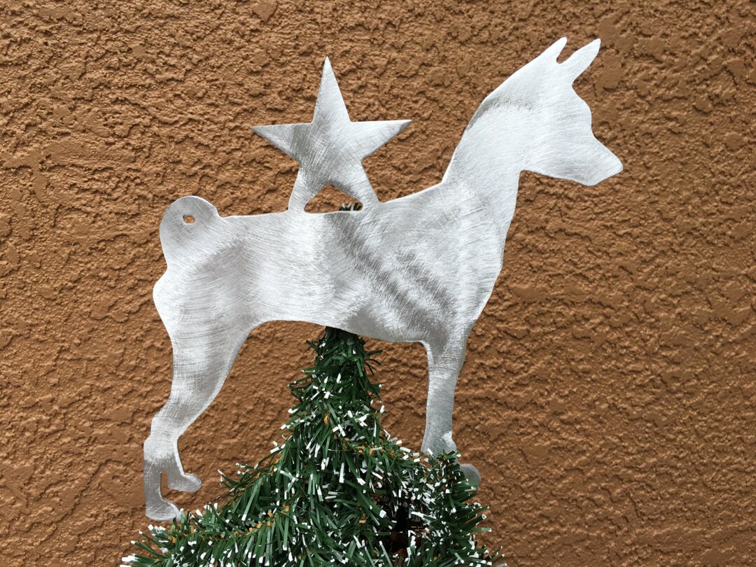 Perro Basenji Dog Tree Topper Decoración navideña - Etsy España