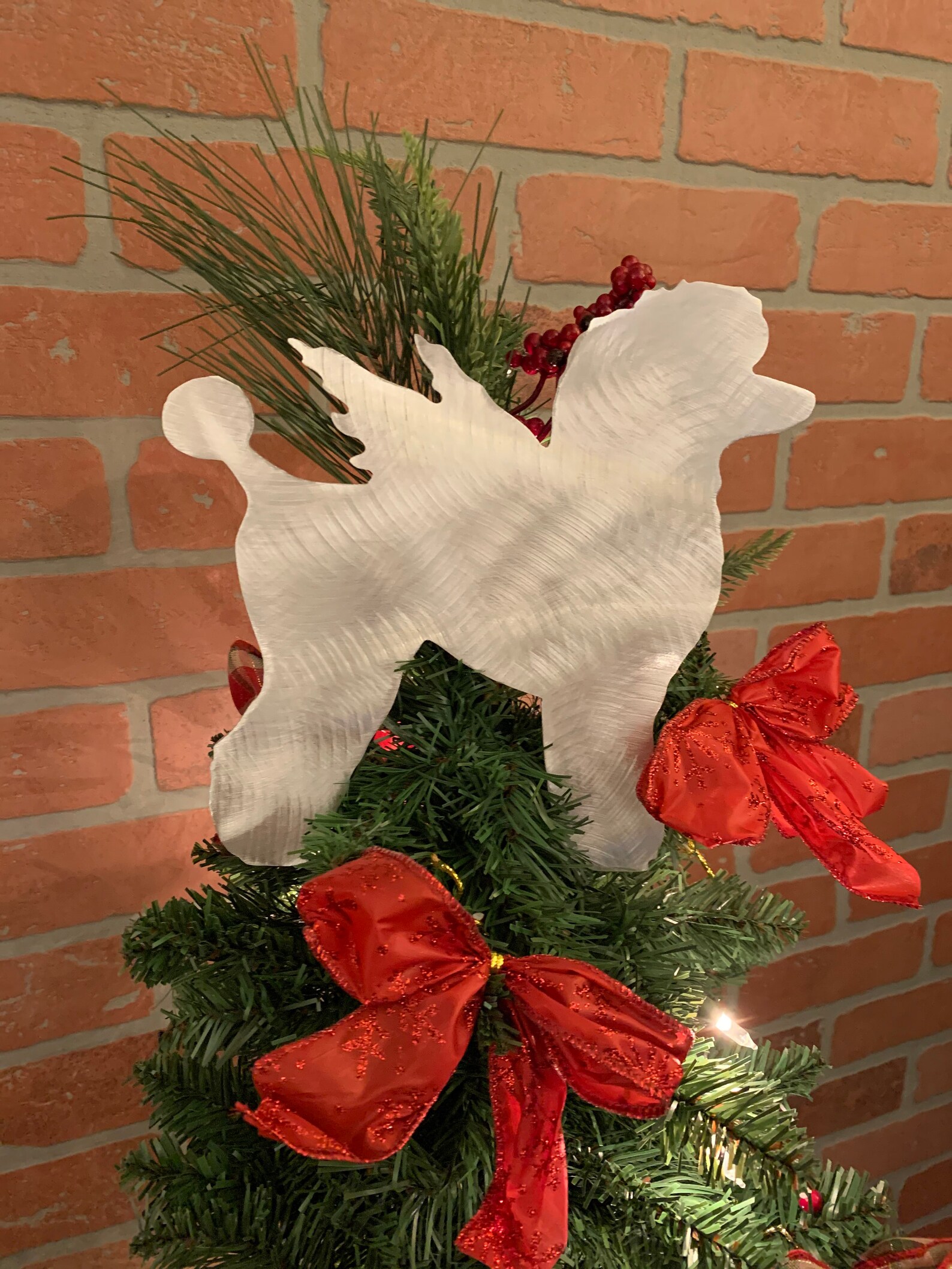 Poodle Angel Standard Poodle Miniature Dog Tree Topper | Etsy