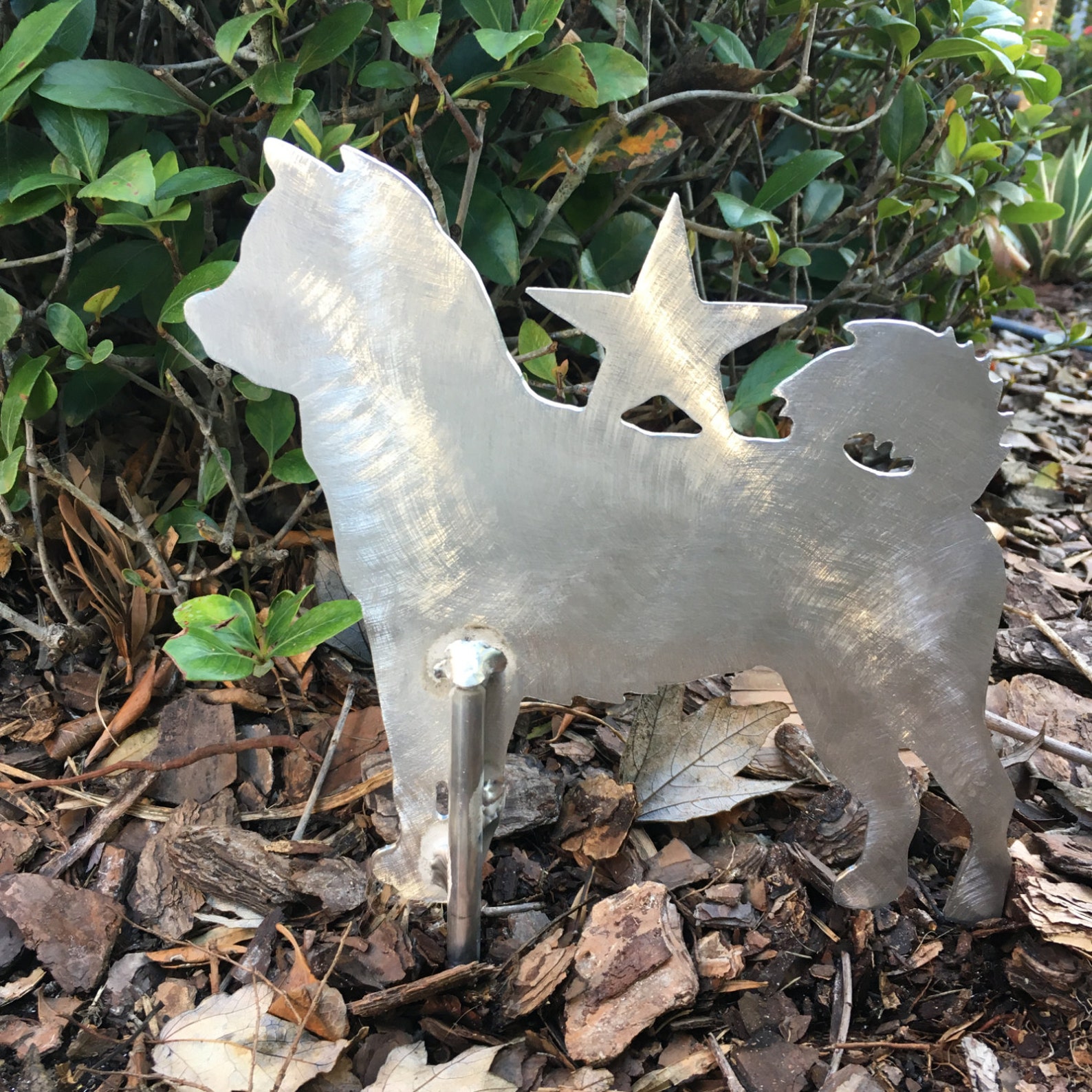 Shiba Inu, Dog Yard Stake, or Wall Hanging or Christmas Tree Topper ...