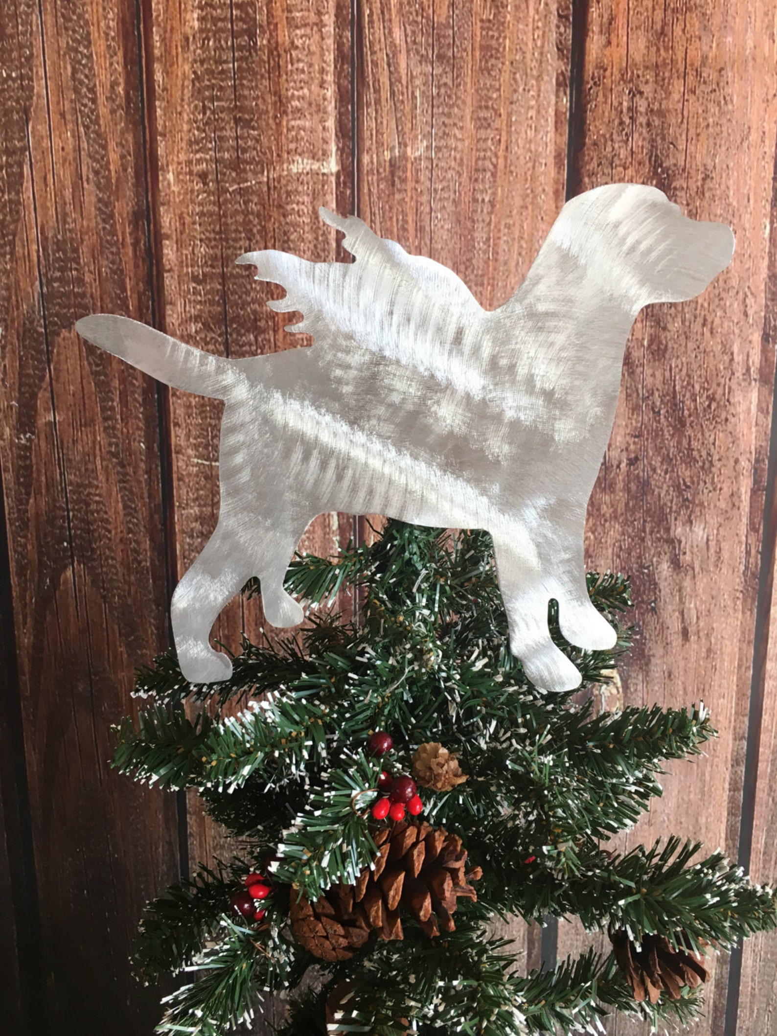 Labrador Retriever Angel Dog Christmas Tree Topper, Holiday Decoration ...
