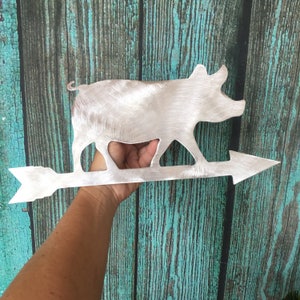 Weathervane Pig, Christmas Tree Topper, Wreath Decoration, Holiday ...