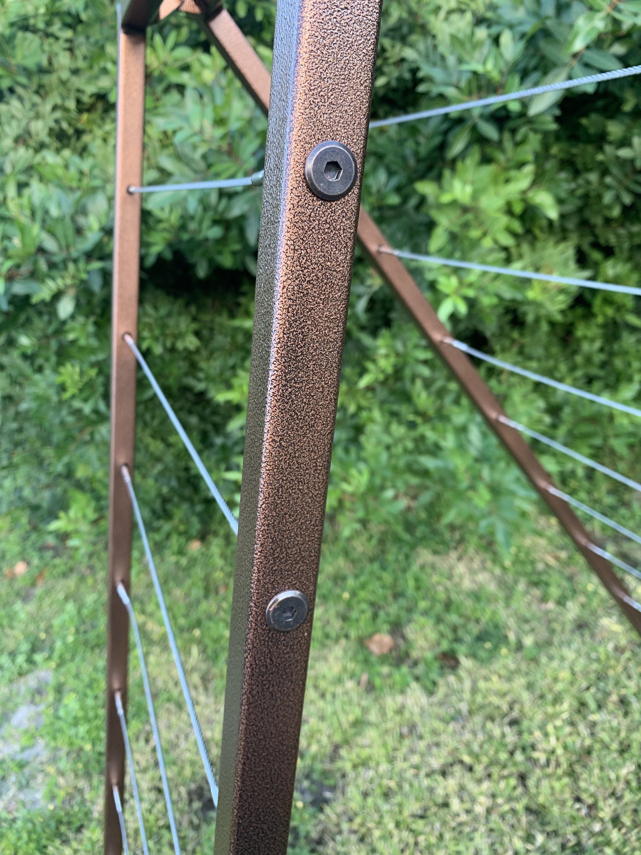 A-frame, Clean, Modern Trellis, Stainless Steel Wire, Aluminum Metal ...