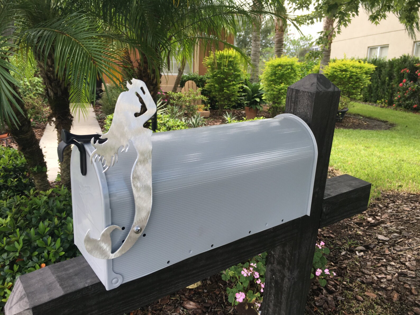 Metal Mermaid Mailbox Flag, Aluminum, Will Not Rust, Brushed Finish ...