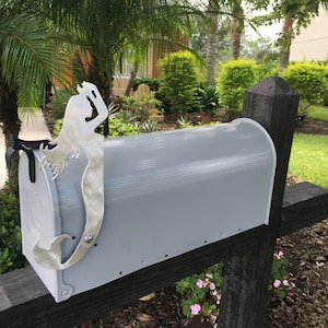 Metal Mermaid Mailbox Flag, Aluminum, Will Not Rust, Brushed Finish ...