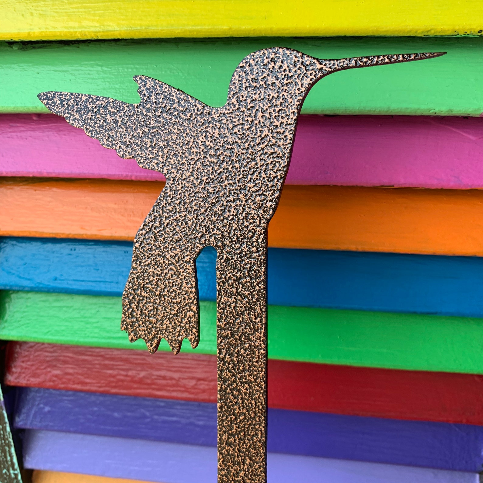 Copper Vein Finish, Metal Hummingbird Mailbox Flag | Aluminum | Will ...