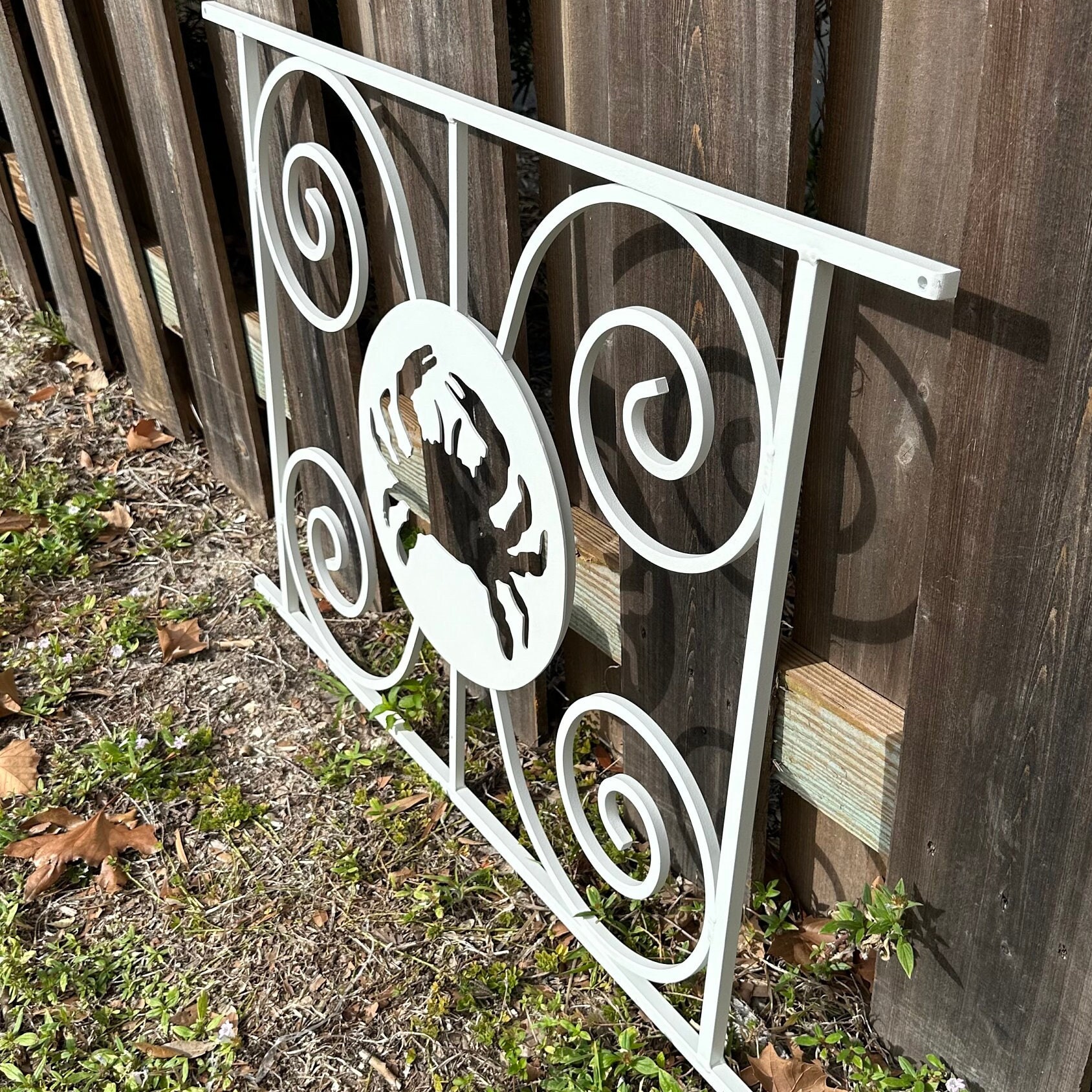 Screen Door Grille, Crab Design, Handcrafted, Metal, Powder Coat Your ...