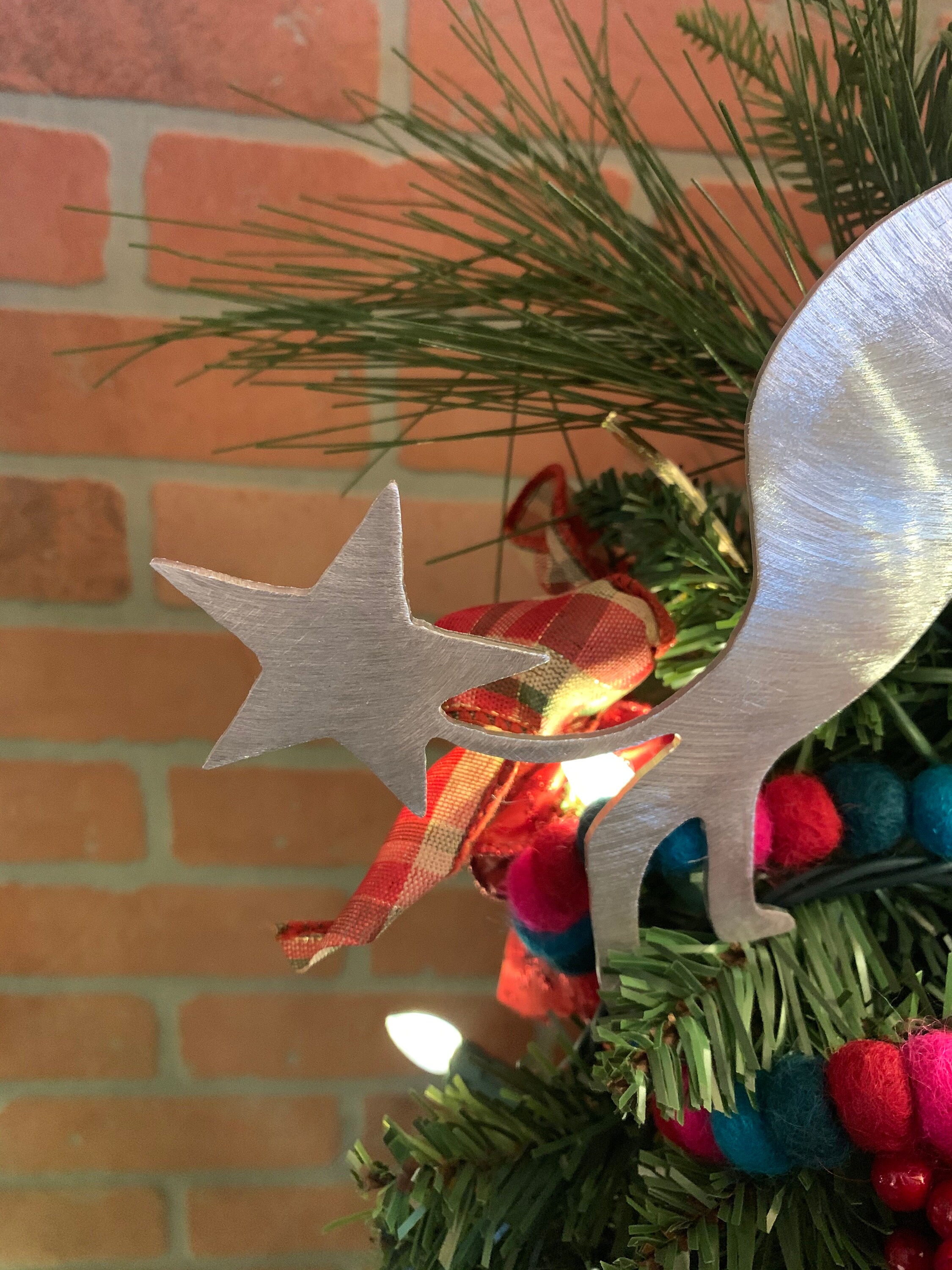 Greyhound Dog Christmas Tree Topper Holiday Decoration | Etsy