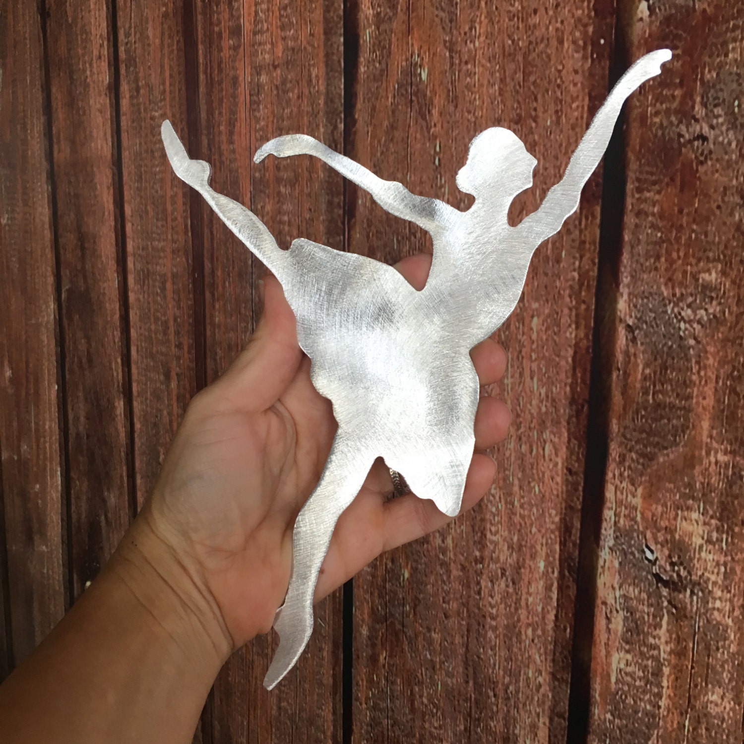 Ballerina Dancer Handcrafted Metal Tree Topper Holiday | Etsy