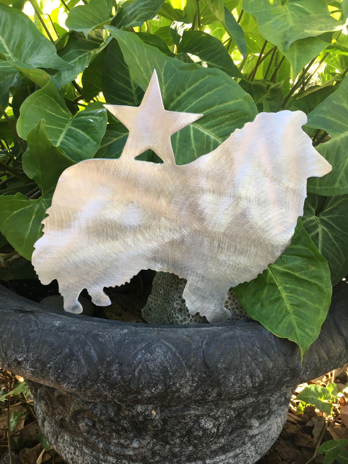 Rough Collie Star Yard Stake Garden Decoration Metal Dog - Etsy