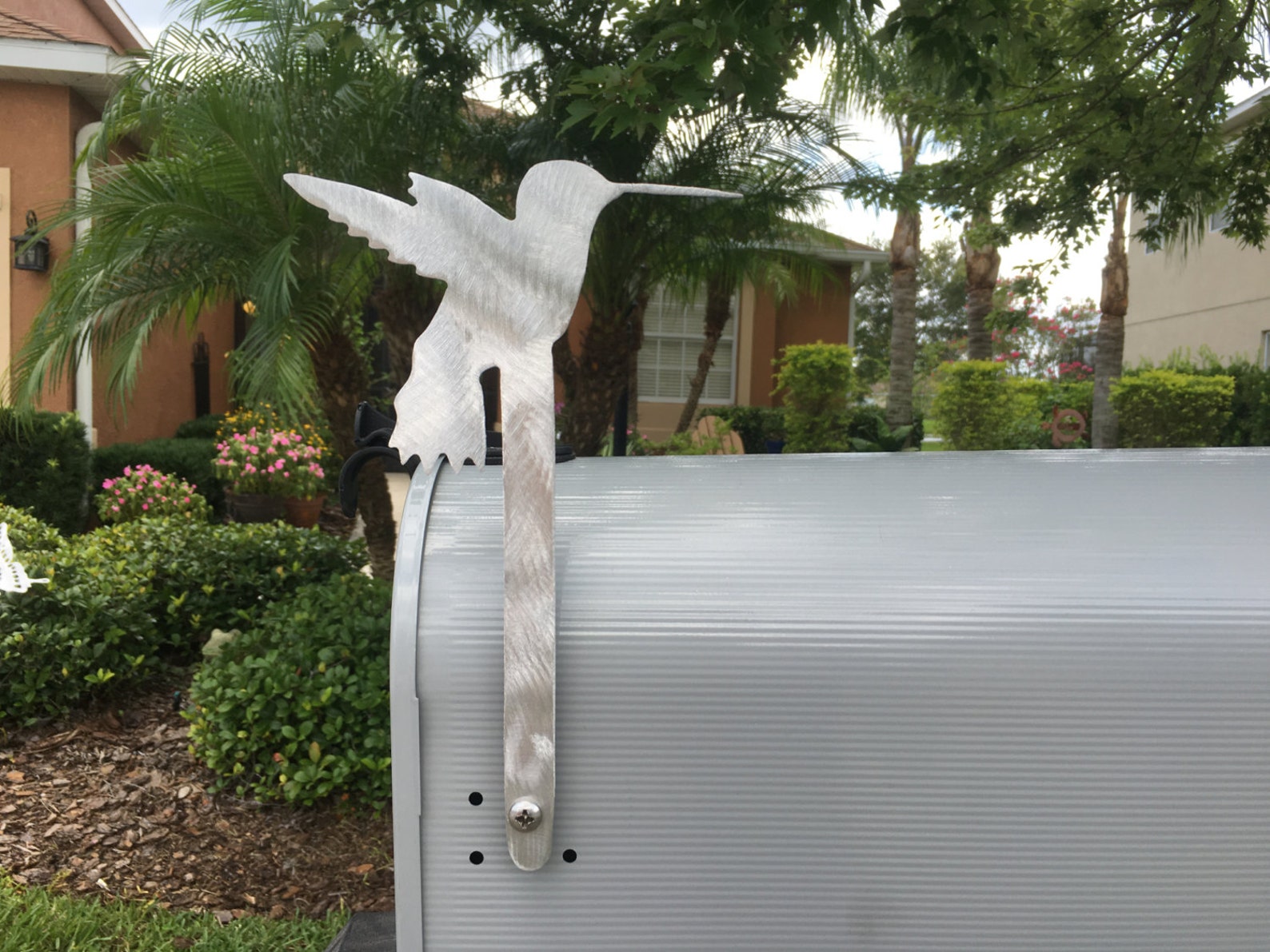 Blue Metal Hummingbird Mailbox Flag Aluminum Will Not | Etsy