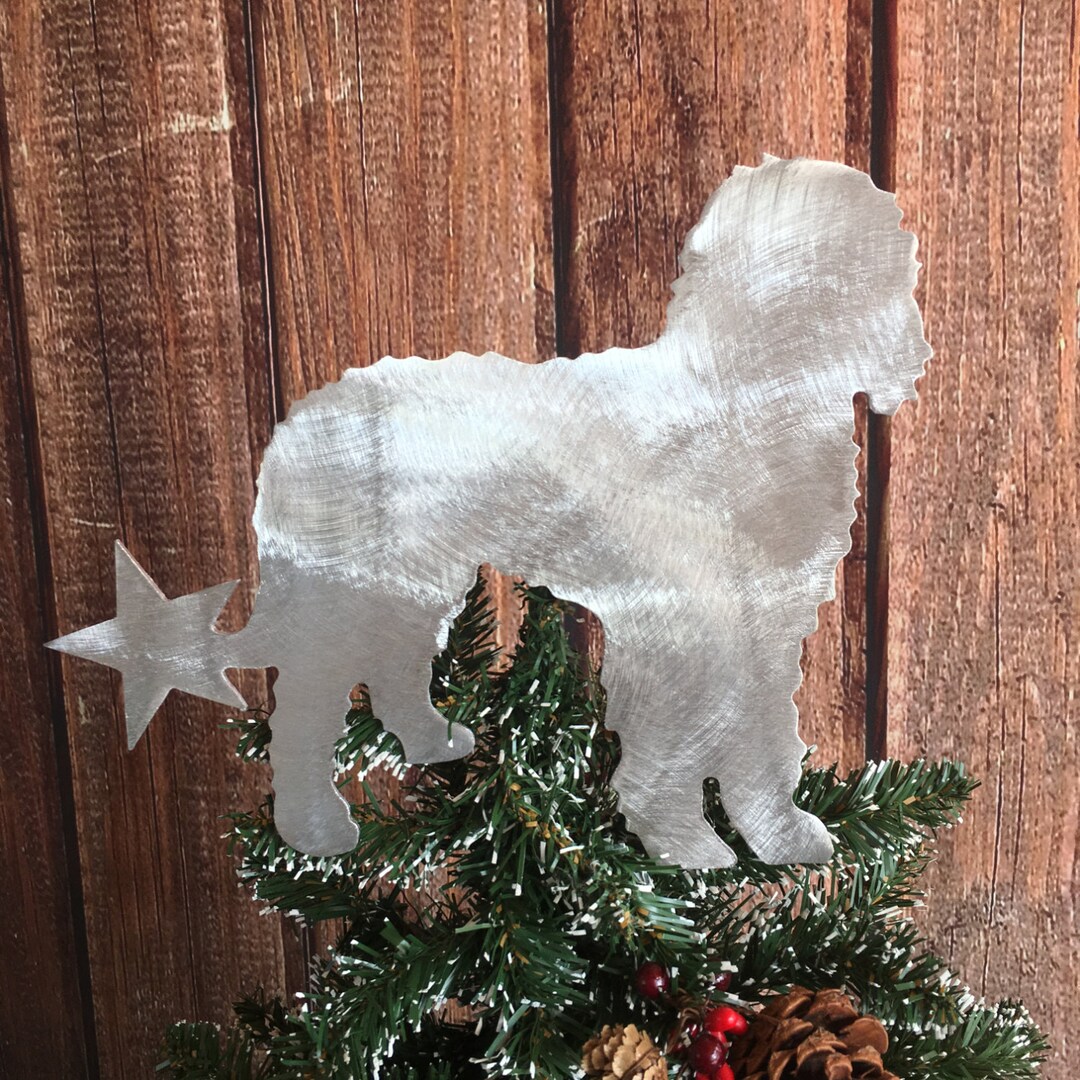 Golden Doodle, Star Dog Tree Topper, Holiday Decoration, Wreath ...