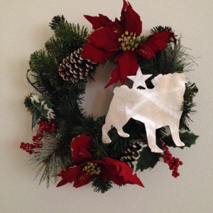 Pug, Dog, Tree Topper, Holiday Decoration, Wreath Decoration, Christmas ...