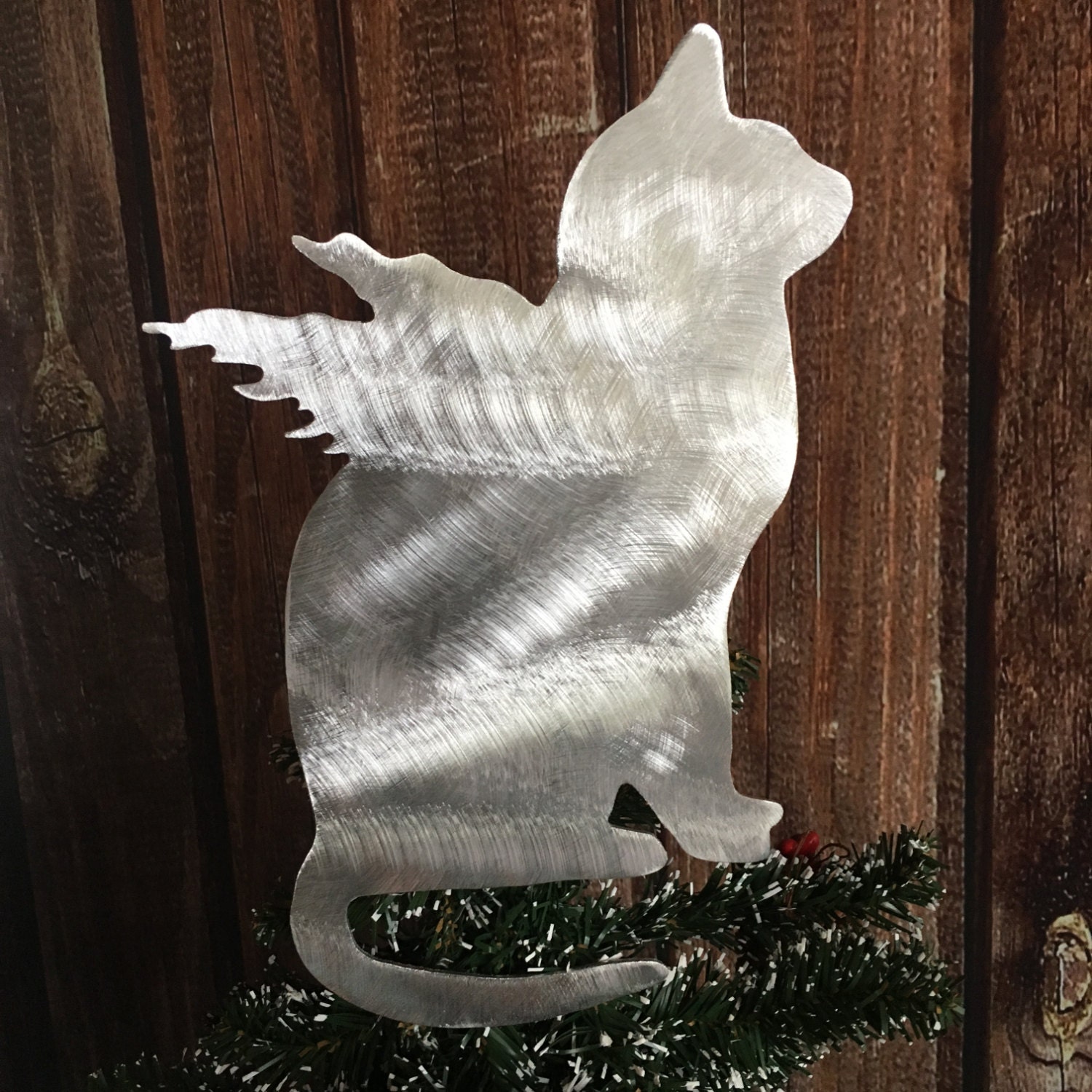 Kitty Kitty, Cat Angel Christmas Tree Topper, Holiday Decoration ...