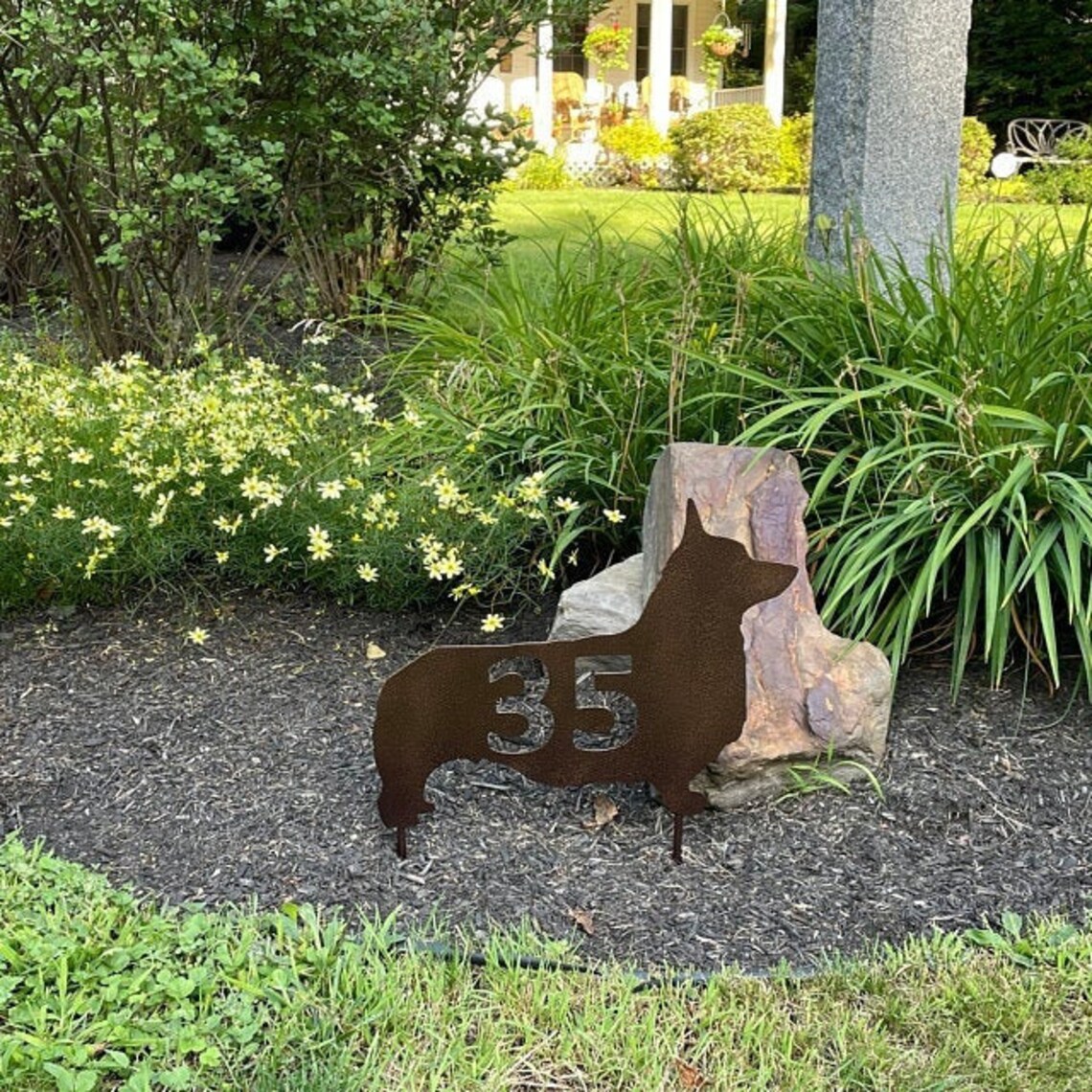 Metal Pembroke Welsh Corgi Dog Silhouette Personalizable - Etsy