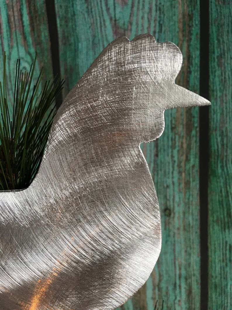 Weathervane Chicken, Christmas Tree Topper, Wreath Decoration, Holiday ...