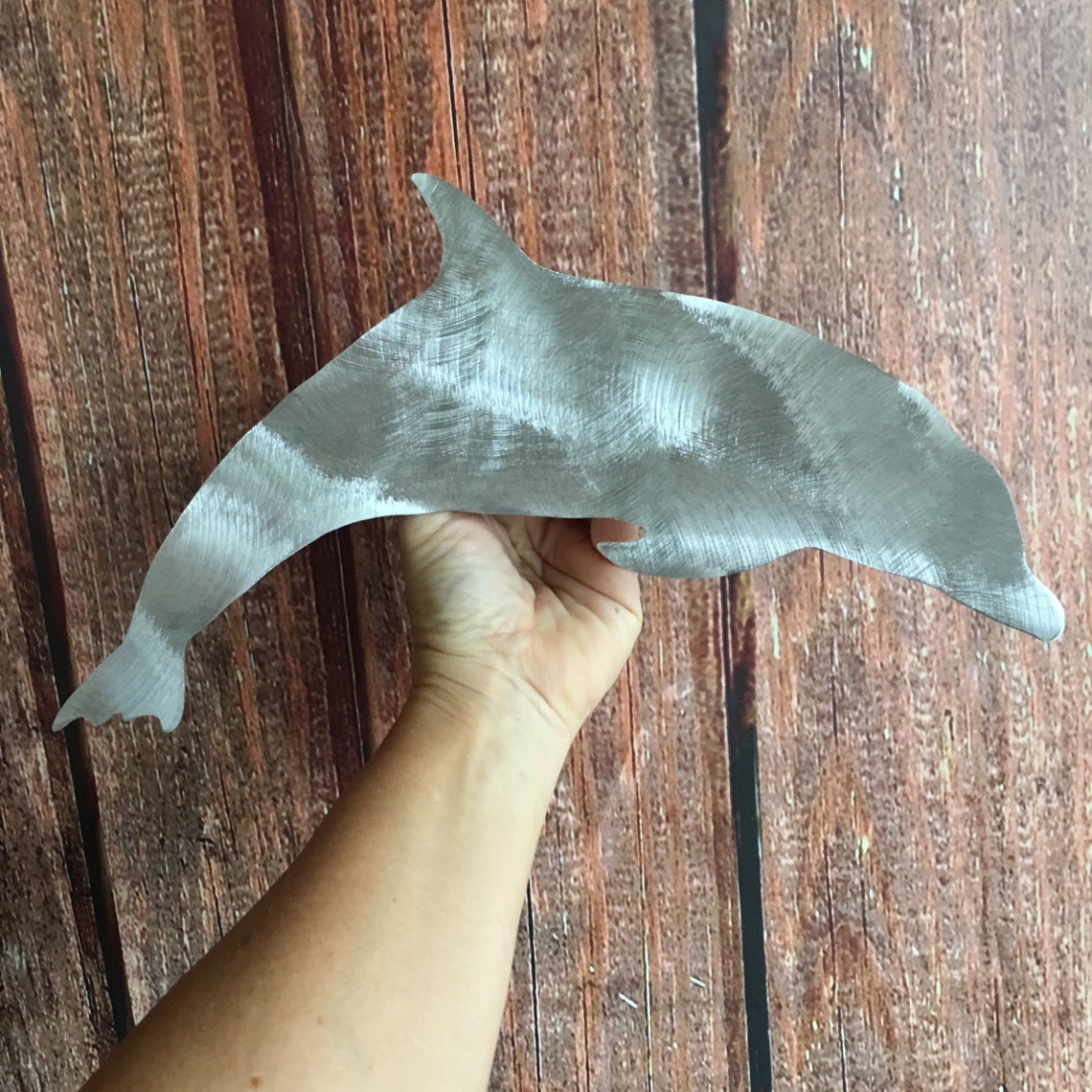 Dolphin, Christmas Tree Topper, Holiday Decoration, Aluminum, Beach ...