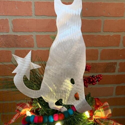 Greyhound Dog Christmas Tree Topper Holiday Decoration - Etsy