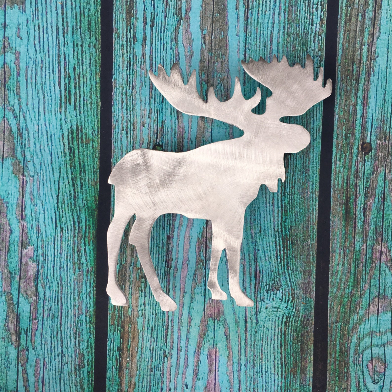 Moose Handcrafted Metal Christmas Tree Topper, Holiday Decoration, Wall ...