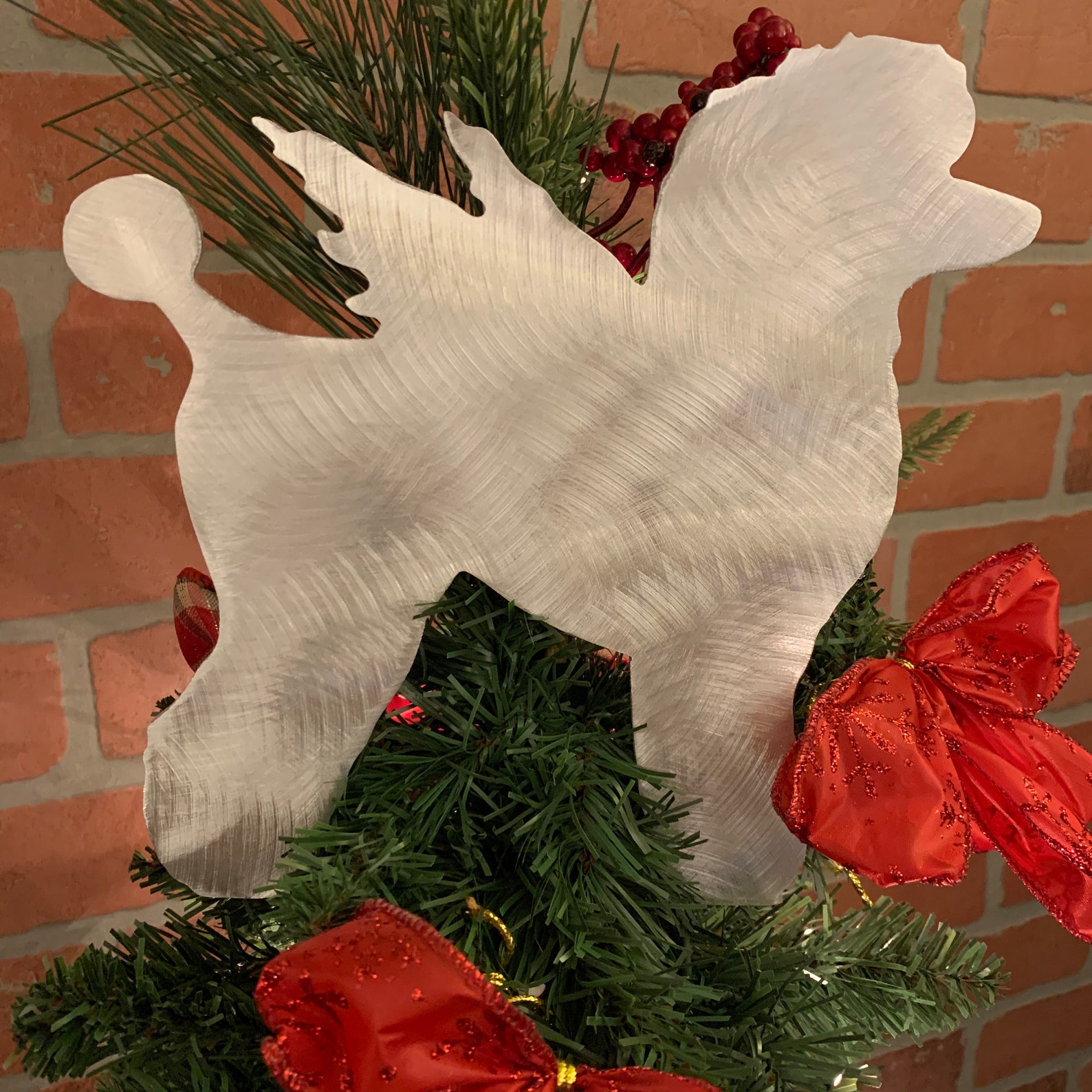 Poodle Angel Standard Poodle Miniature Dog Tree Topper | Etsy